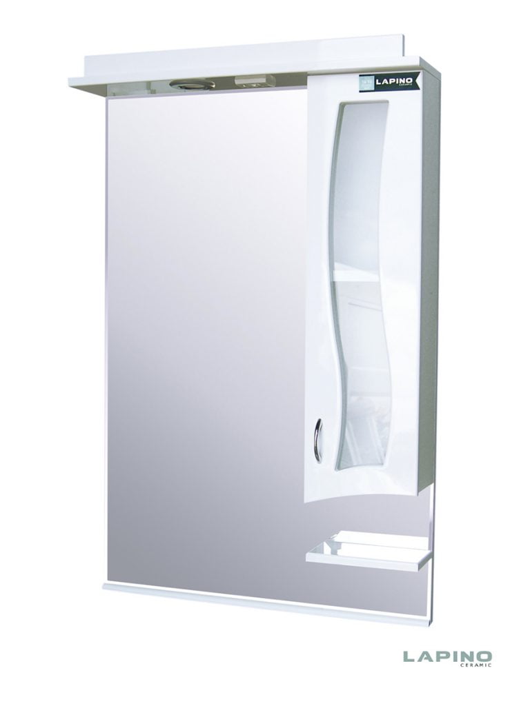 Ogledalo sa ormarićem 60x69cm Piramida Akva-H - Kupatilski nameštaj